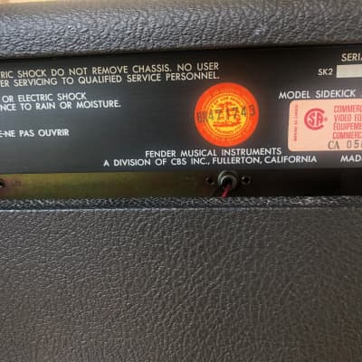 Fender Sidekick Reverb 20 Vintage Amplifier | Reverb