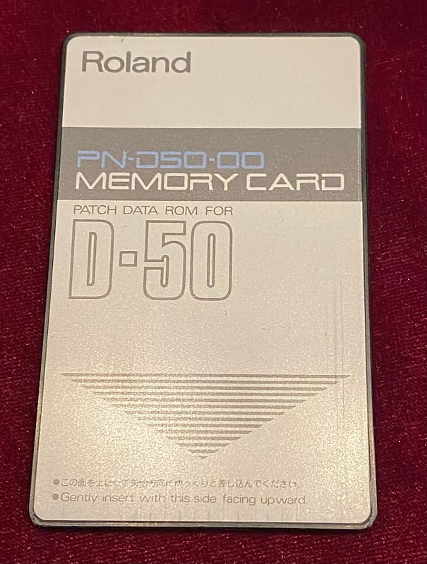 ROLAND PN-D50-00 Memory Card - Patch Data ROM for D-50 | Reverb