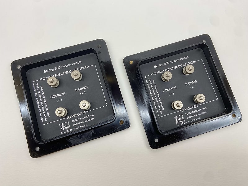 Electro-Voice Sentry 500 Studio Monitors - Terminal Back | Reverb UK