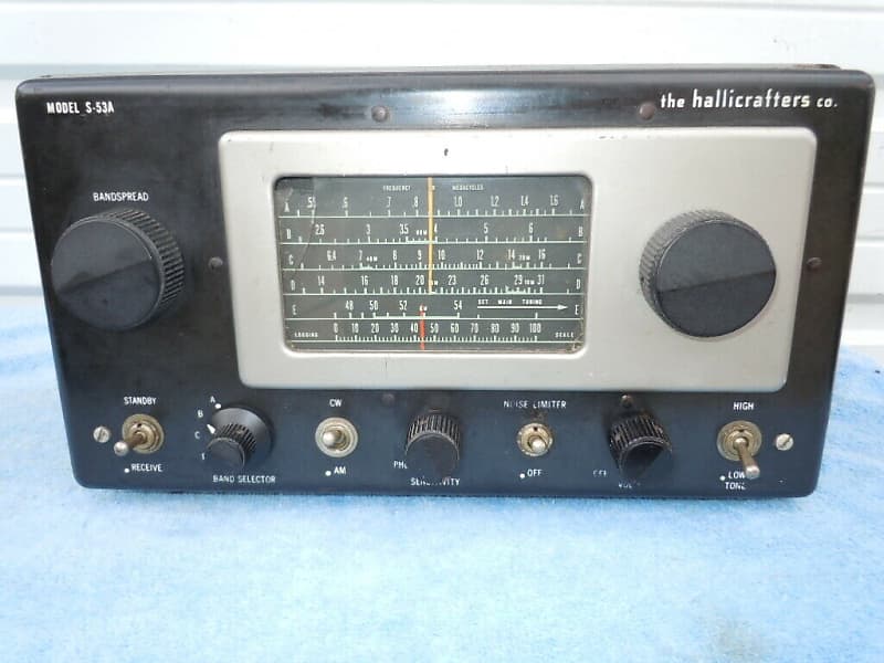 Hallicrafters S-53A Broadcast & Shortwave Tube Radio Receiver | Reverb