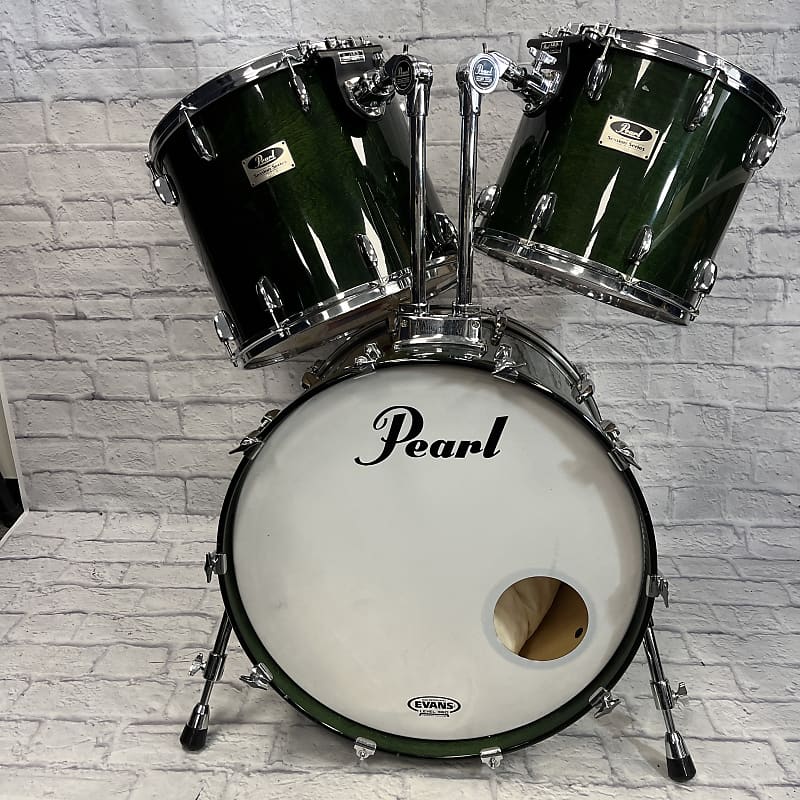 Pearl Session 5pc Drum Kit Transparent Green | Reverb