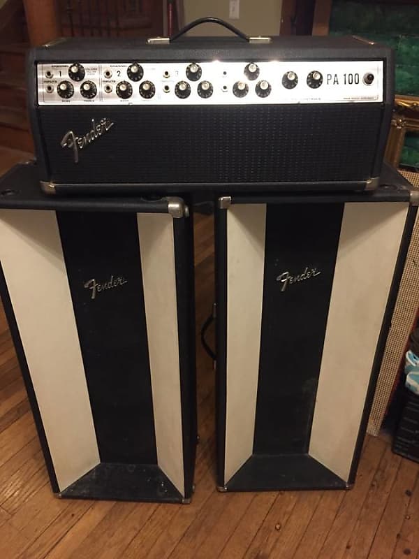 Fender PA-100 70's W Speaker Towers Bassman | Reverb