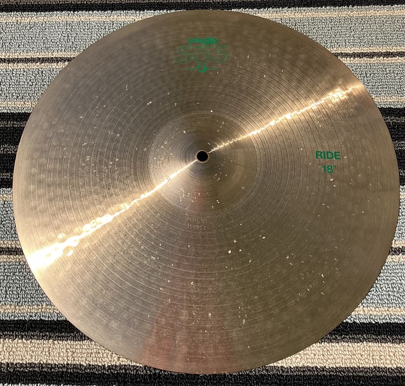 Paiste 18" 505 "Green Label" Ride Cymbal 1983 - Traditional | Reverb