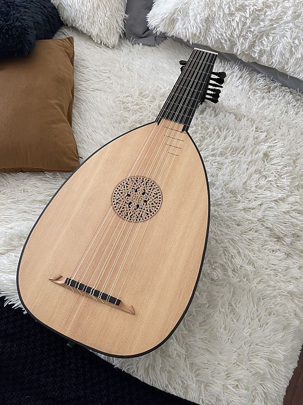 Musikkon 7 course lute | Reverb