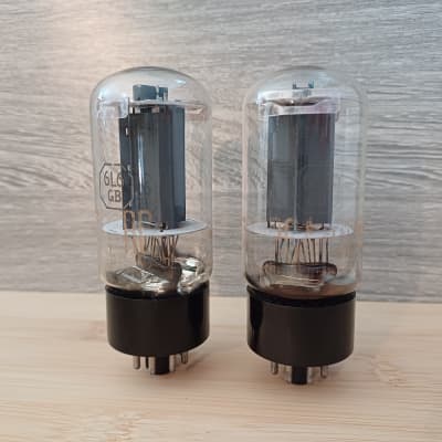 Rare RCA 6L6GB 6L6 GB matched pair, double rectangular square | Reverb