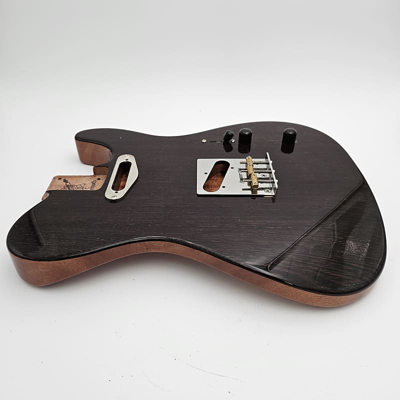 Warmoth Telecaster Chambered Mahagony with African Wenge Top | Reverb