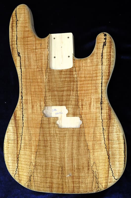 Flamed Spalted Maple Top / Aged Cottonwood Precision P Bass | Reverb
