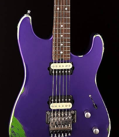 Iconic Guitars Solana Evo 2020 - Purple over Green | Reverb