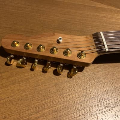 Warmoth Telecaster 2020 Chambered Korina Black-Brown-Yellow | Reverb