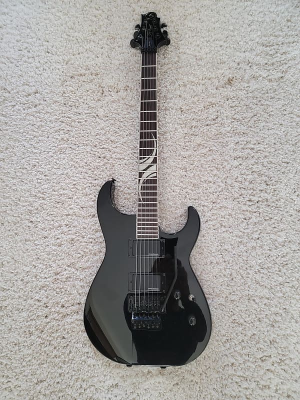 Mint 2011 Samick Greg Bennett MB80 Black w/ Neck-thru, Floyd, | Reverb