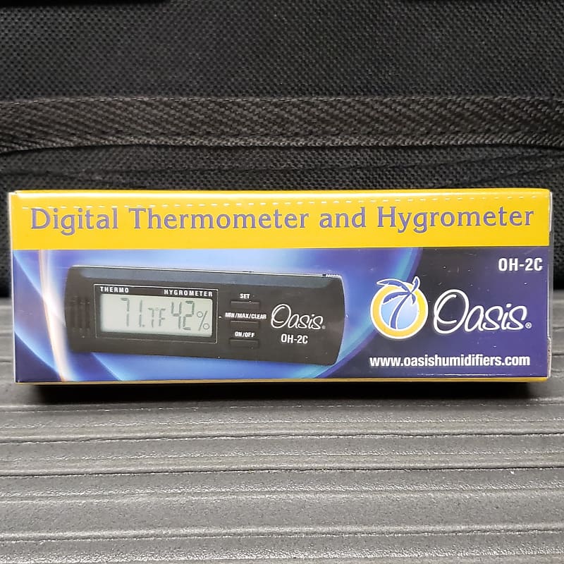 Oasis OH-2C Digital Thermometer And Hygrometer Black | Reverb