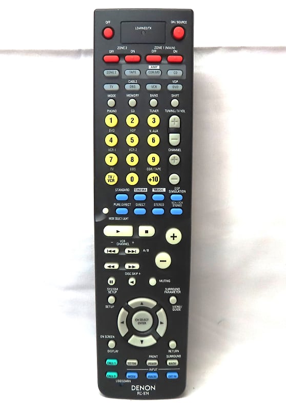 Original OEM Denon RC-974 Receiver Remote Control | Reverb