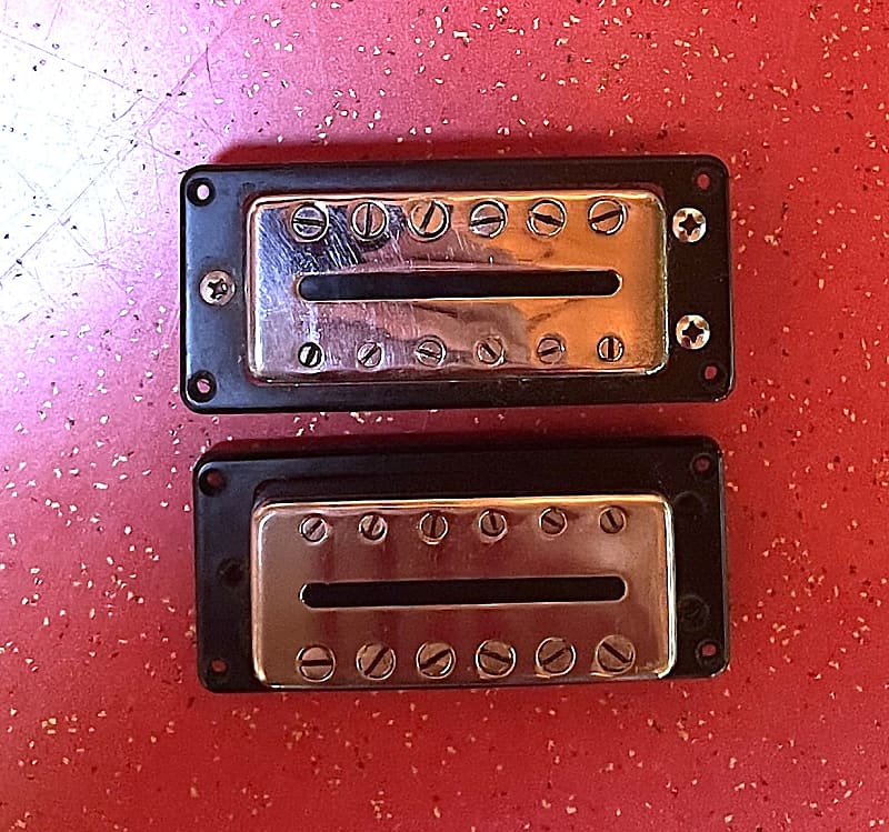2 Vintage Unknown Guitar Pickups w/ Mounting Rings! 60's 70's | Reverb