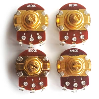 GA Guitar Pots – Gold Potentiometer - B250K | Reverb UK