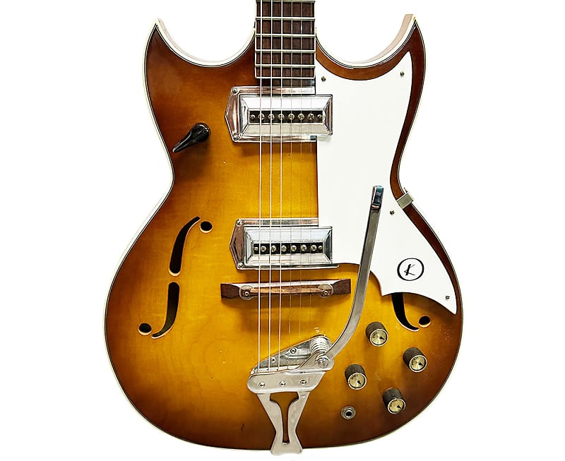 Kay K-585 Double Cutaway Kessel Style Semi-Hollowbody | Reverb