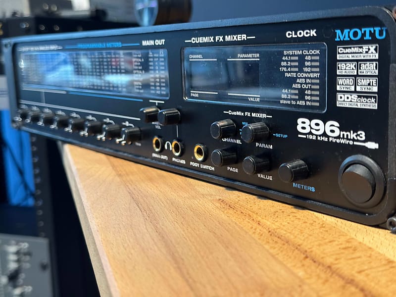 MOTU 896 mk3 Firewire 2010s - Black | Reverb