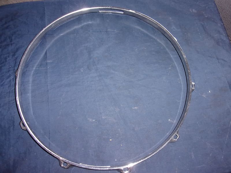 14" Snare Drum Chrome Rim Hoop Bottom Snare side 8 Lug Holes | Reverb