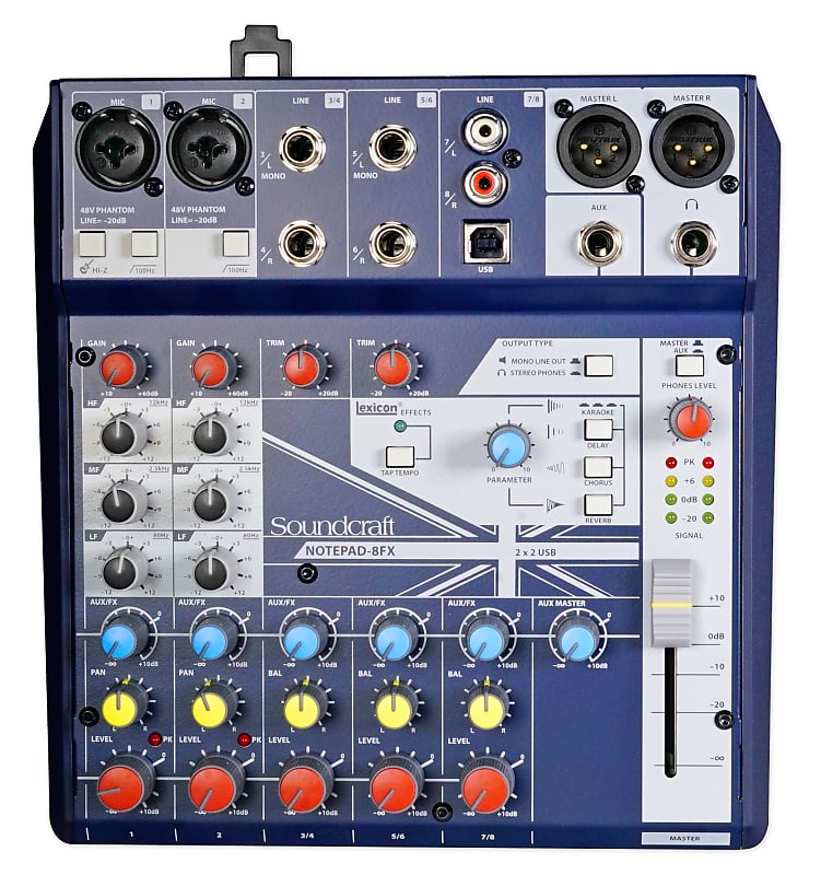 Soundcraft Notepad-8FX 8-Channel Live Sound/Recording | Reverb