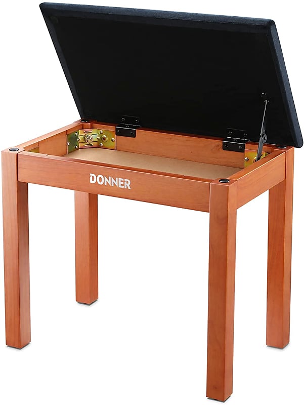 Donner Piano Bench with Storage, Solid Wood Keyboard Bench | Reverb