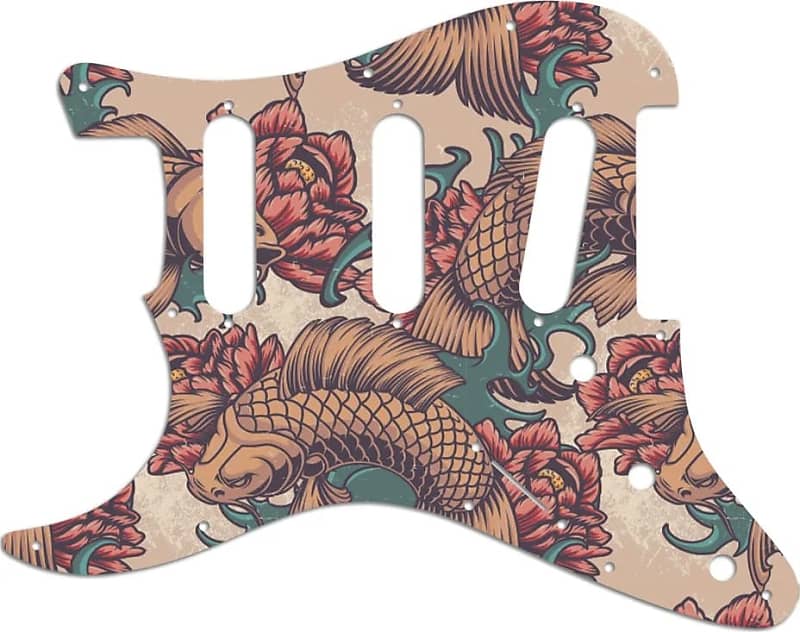 WD Custom Pickguard For Left Hand Fender VooDoo Jimi Hendrix | Reverb