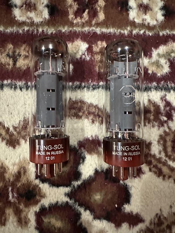 Tung-Sol EL 34 Power Tubes Matched Set | Reverb