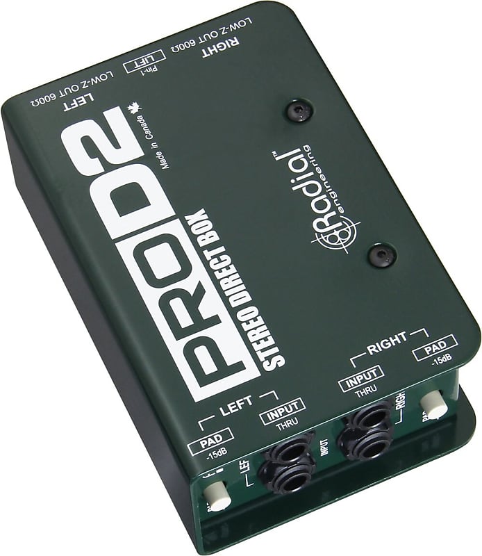 DI Box Radial Pro D2 Stereo Direct Box | Reverb