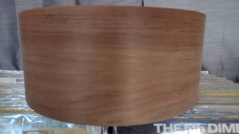 14x6 Walnut Steambent Solid Shell Raw Bare Snare Drum Shell | Reverb