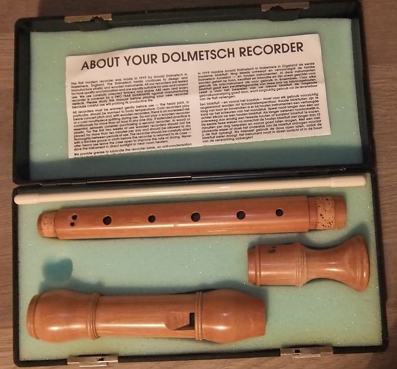 DOLMETSCH WOODEN RECORDER c1990s - LOOKS UNUSED, VERY GOOD | Reverb