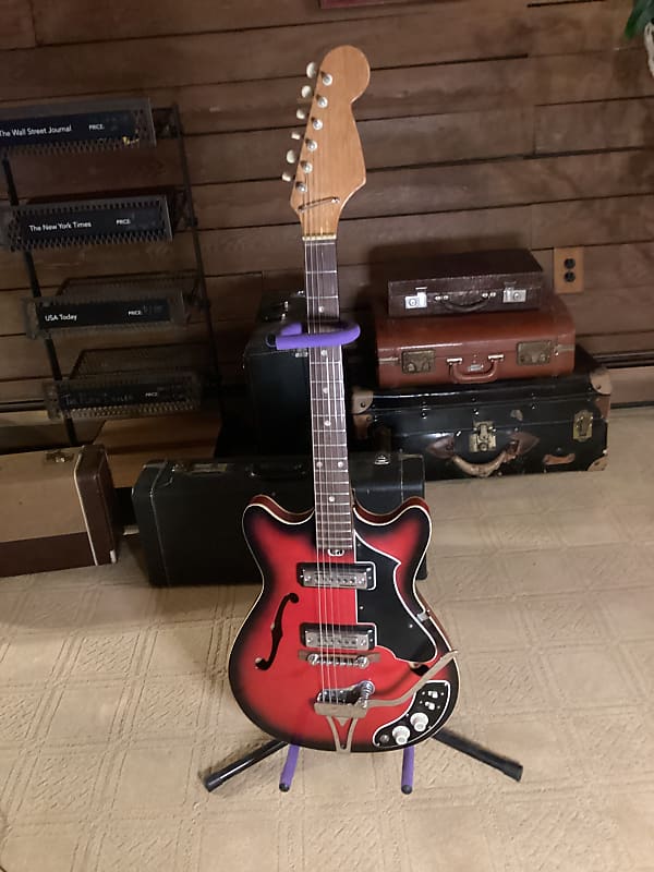 Teisco ES-335 copy 1960’s - 1970’s - M.I.J. Cherry Burst | Reverb