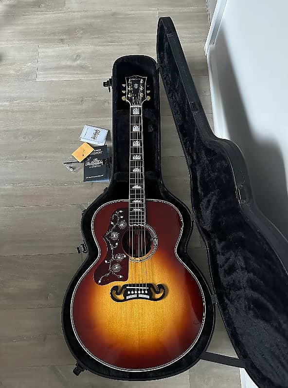 Gibson SJ-200 Deluxe 2022 Left-Handed Rosewood Burst | Reverb