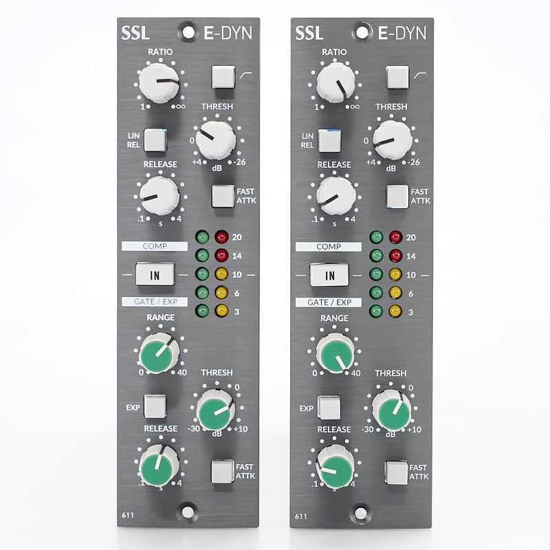 2 Solid State Logic 611DYN 500 Series Compressor/Gate Module | Reverb