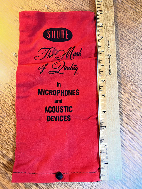 Vintage and Brand New SHURE MICROPHONE Dust Cover-Storage | Reverb