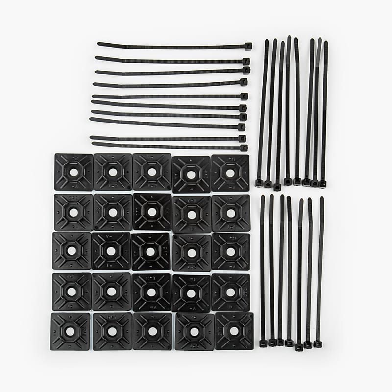 Pedal Board Adhesive Cable Mounts & Zip Tie Clamp Kit | Reverb