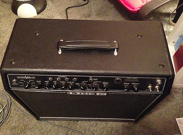 Line 6 Spider Vavle 112 MKI Bogner Tube Amp with Cover Black | Reverb