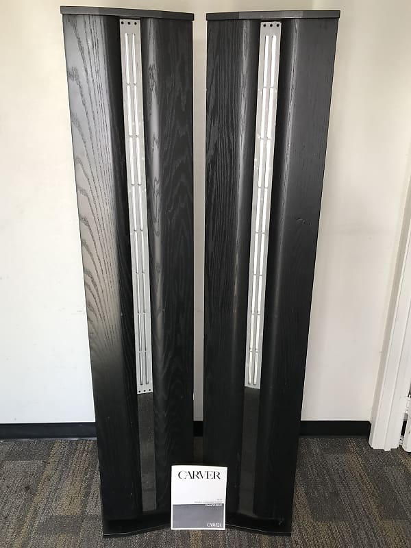 Carver AL-III Dipole Loudspeaker Sytem Speaker Pair (Black) | Reverb
