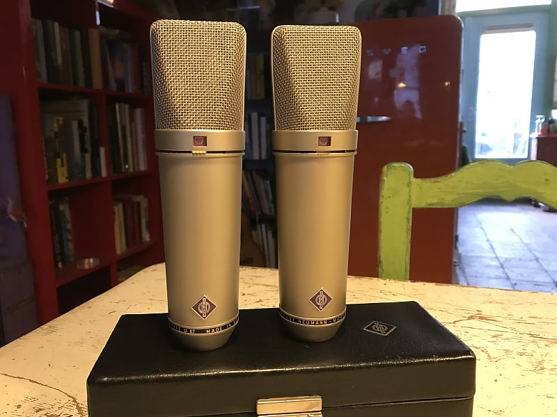 Mint pair of Neumann U87's (circa 1970, 7 pin connector) | Reverb