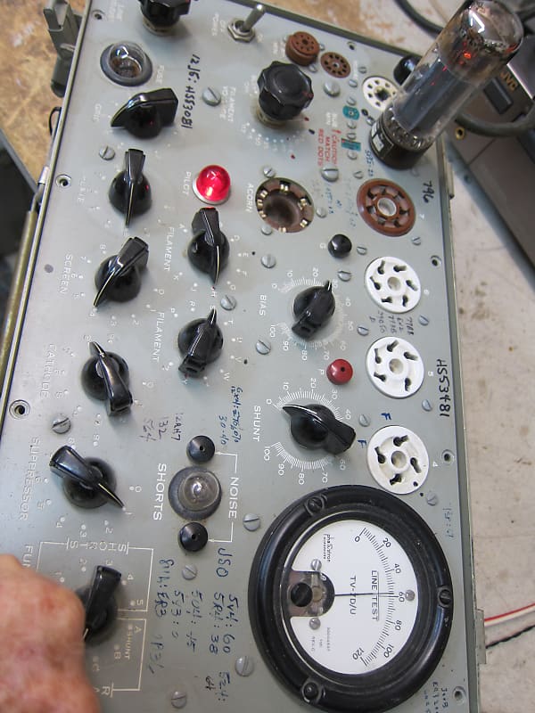 Hickok TV-7 D/U Mutual Conductance Tube Tester, Military Spec | Reverb