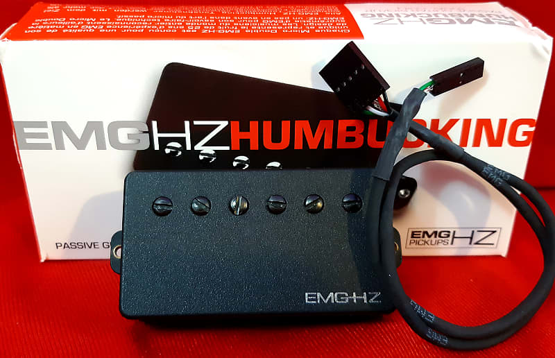 EMG HZ H1 Passive Neck Humbucker Guitar Pickup+Cable With | Reverb