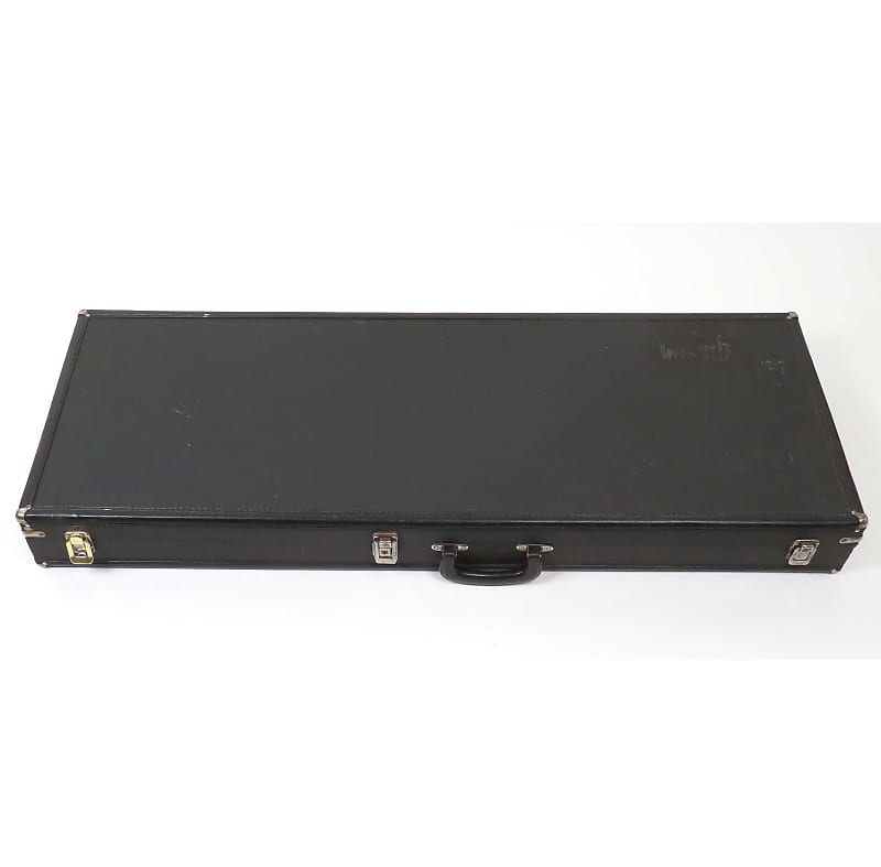Gibson Les Paul Case 1969 - 1974 Black Rectangular Case 1970 | Reverb