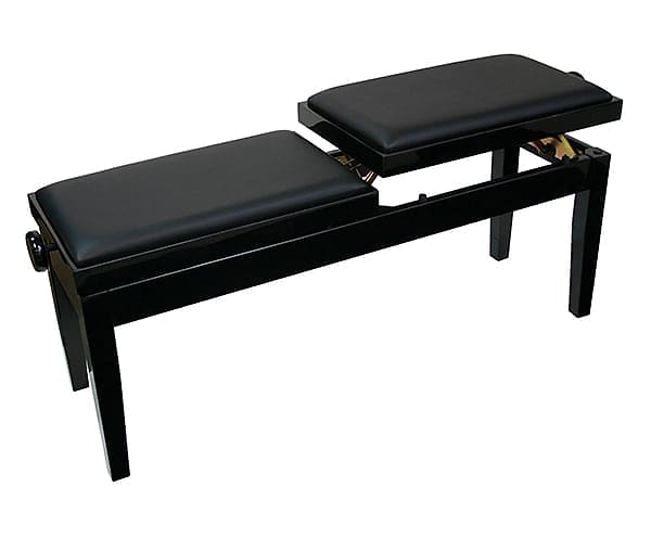 Piano Bench- Duet Dual Adjustable Black | Reverb Australia