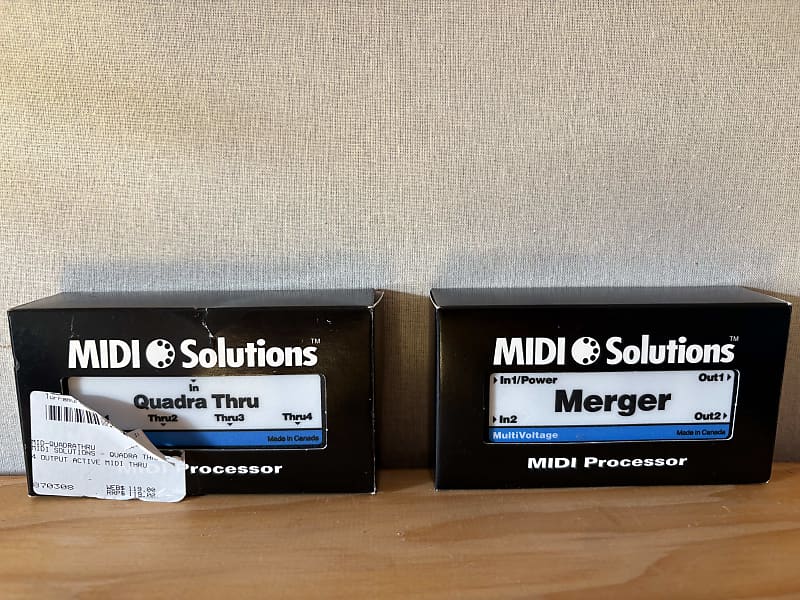 MIDI Solutions Merger 2-In/1-Out MIDI Merger 2010s - Black | Reverb