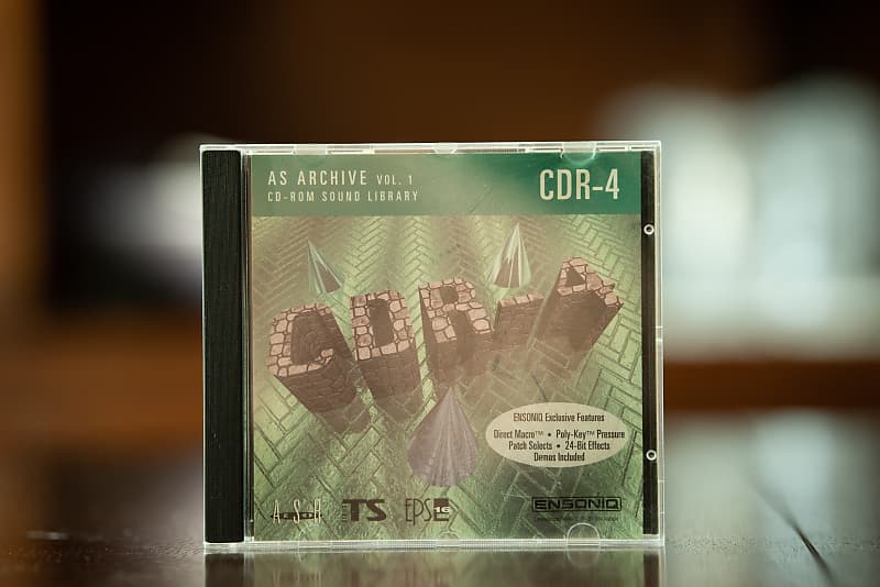Ensoniq ASR-10 TS CDR-4 AS Archive Vol. 1 CD-ROM Sample | Reverb