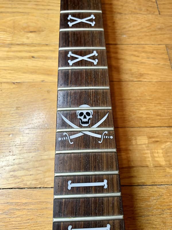 Rare Schecter Raider Neck 2006 [Pirate Skull & Crossbones | Reverb
