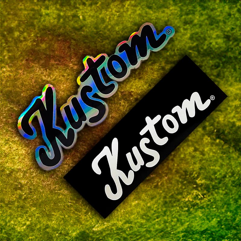 KUSTOM AMPLIFICATION STICKER SET (2 PACK) INSANELY RARE | Reverb