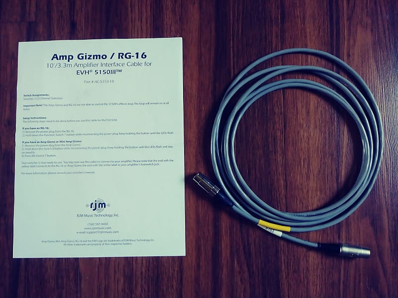 Amp Gizmo EVH 5150 III (100 w) MIDI Interface Cable by RJM | Reverb