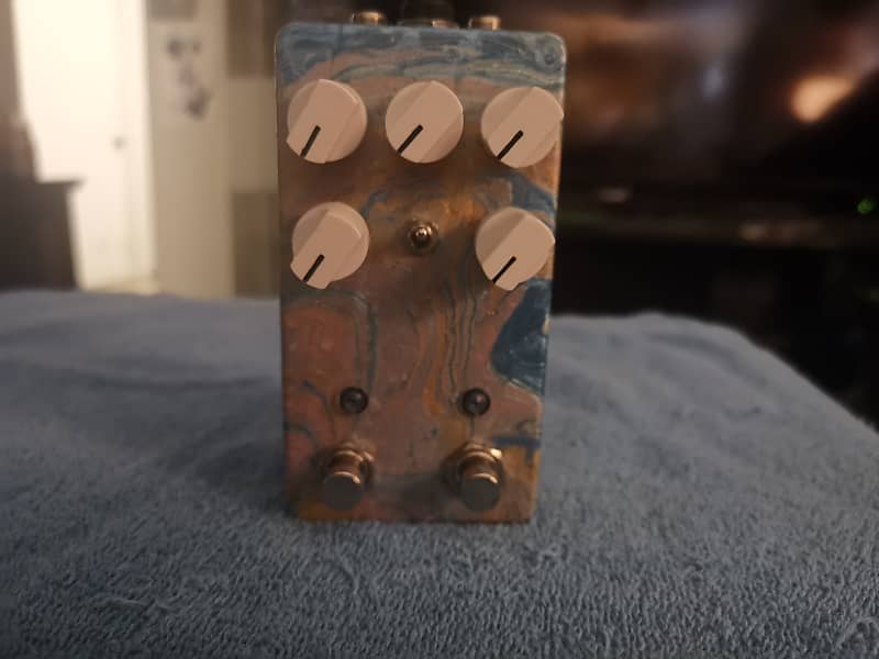 pedalpcb.com Angry Andy Plus Blue/Gold/Pink Metallic Swirl | Reverb