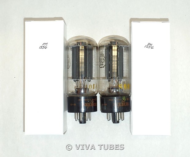 Matched Pair RCA USA 6L6GC Black Plate Holy Grail Vacuum | Reverb