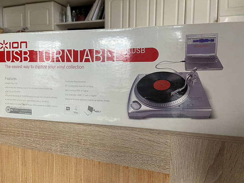 Ion TTUSB Turntable Silver | Reverb