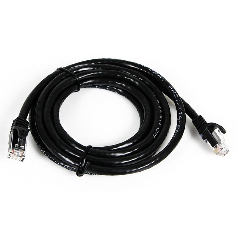 Monoprice Black 7-Foot Ethernet Cable for Aviom Systems | Reverb