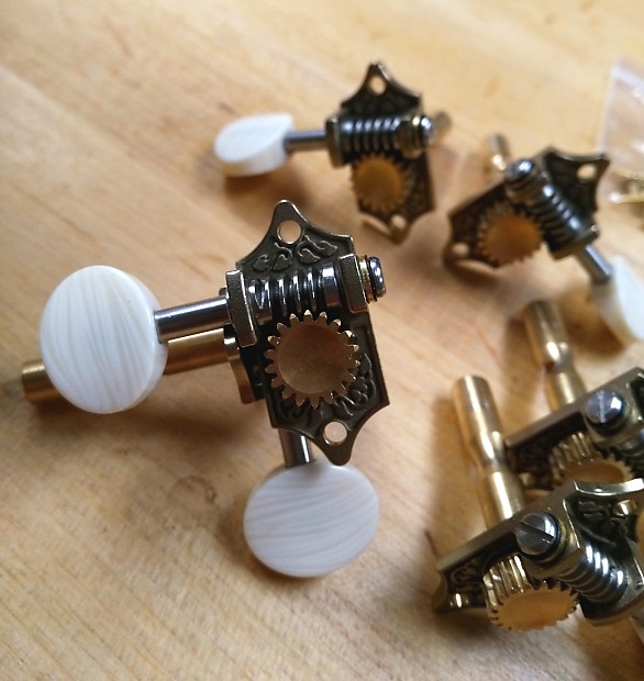 Taylor Slot Head tuners Waverly / Martin replacement bronze | Reverb